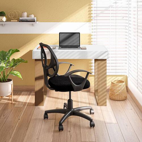 Escrivaninha Artely Flipy Com Cadeira De Escritório Cosco Home Niagara Giratória Com Regulagem