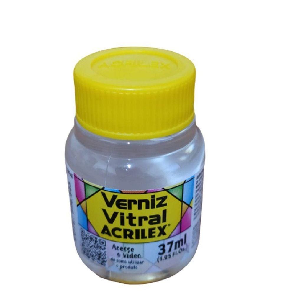 Verniz Vitral Incolor - 500 - Acrilex - 37Ml | Ponto