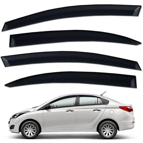 Calha De Chuva HB20s 2013 a 2019 Defletor Fume Acrílico | Ponto