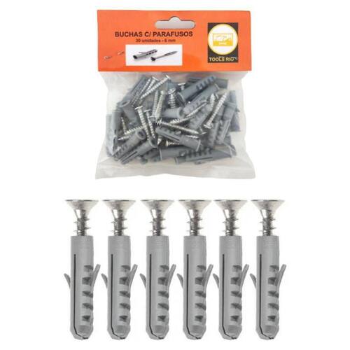 Kit Parafusos Philips 6mm Buchas Kit Com 30 Unidades Cada Ponto