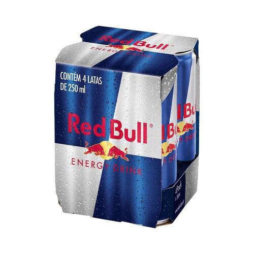 Energético Red Bull Energy Drink 250ml Pack 4 Latas Ponto🎇 Descubra A