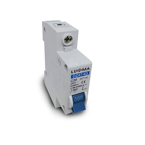 Disjuntor Unipolar 32A Curva C Din Mini Lukma | Ponto