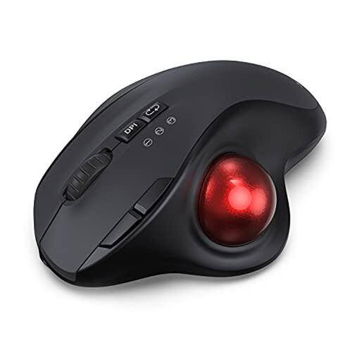 2.4G+mouse trackball sem fio Bluetooth duplo, mouse ergonômico de ... 2.4G+mouse trackball sem fio Bluetooth duplo, mouse ergonômico de ...