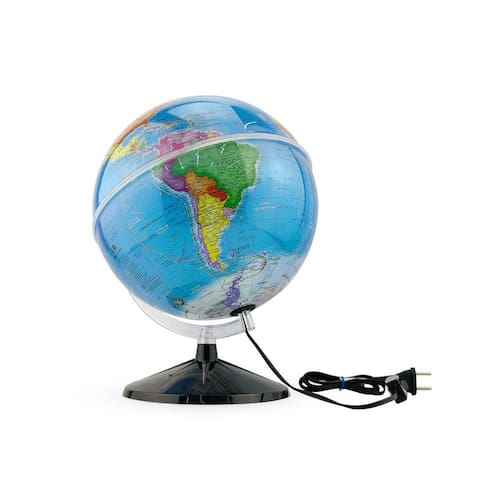 Globo Terrestre Decorativo Escolar Profissional Iluminado Luz Led RGB ...