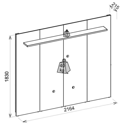 Painel Para Tv Até 75 Polegadas | Ponto