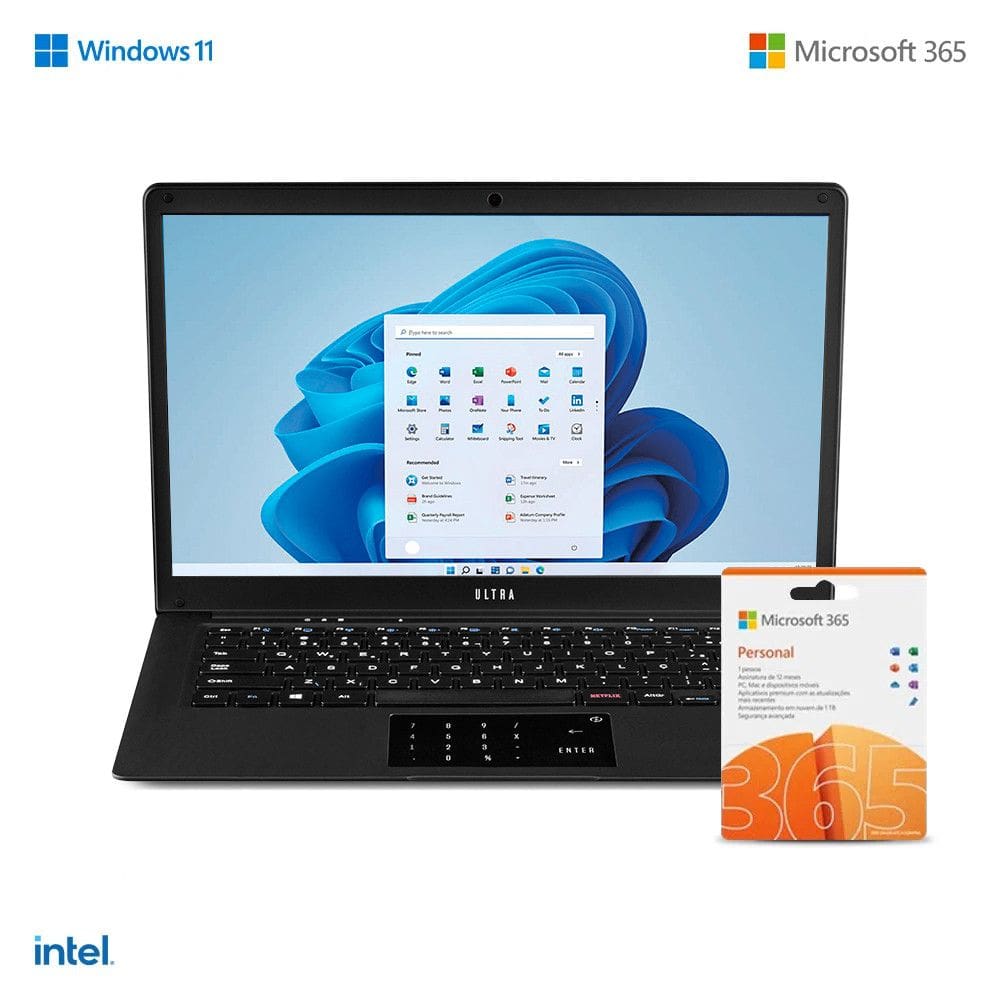 Notebook Ultra Windows 11 Home Intel | Ponto