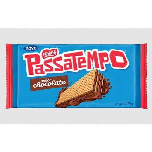 Bolacha Wafer Passatempo Chocolate 110g. | Ponto
