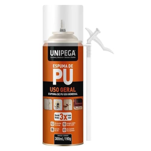 Espuma Expansiva de PU Unipega Uso | Ponto