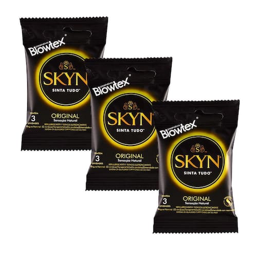 Kit 3 Pacotes Preservativo SKYN C/ 3 Unidades | Ponto Kit 3 Pacotes Preservativo SKYN C/ 3 Unidades | Ponto