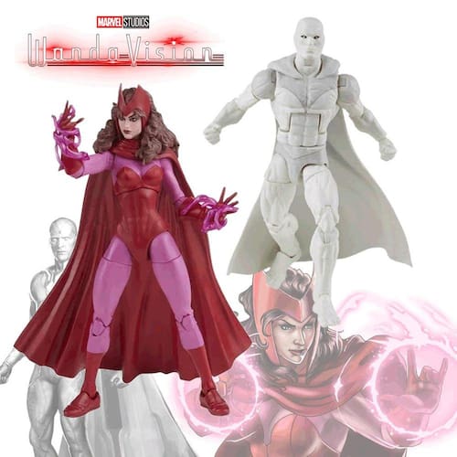 Kit Marvel Legends Feiticeira Escarlate e Visão | Ponto Kit Marvel Legends Feiticeira Escarlate e Visão | Ponto