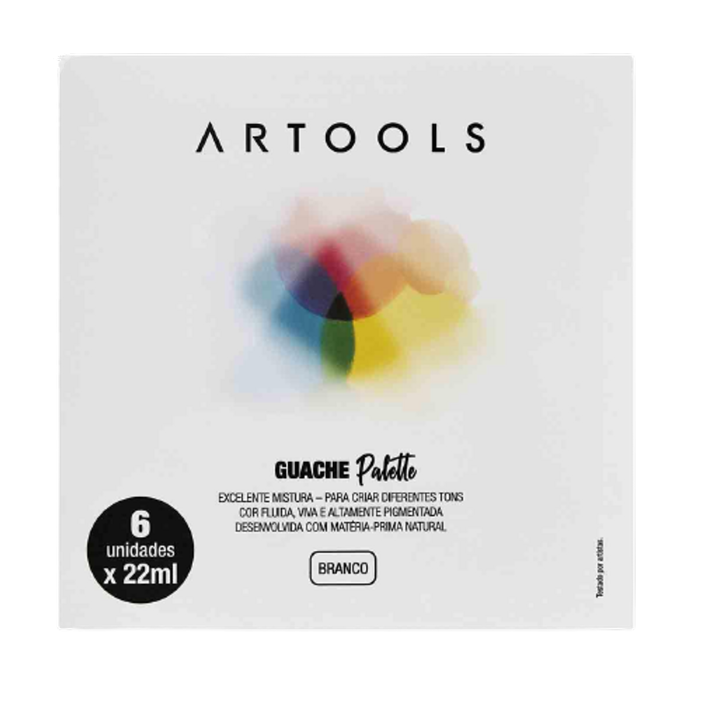 Caixa Guache Palette Bisnaga Cor Branco | Ponto