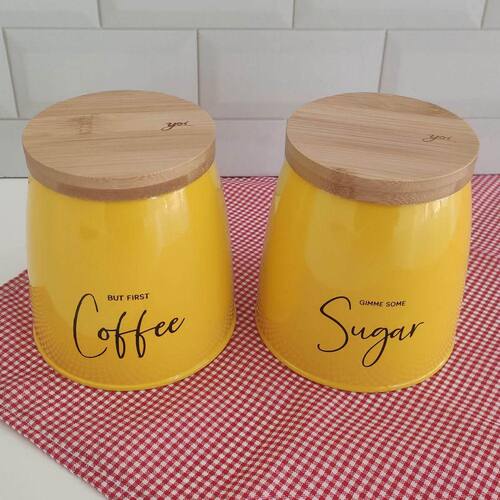 Kit 2 Latas Coffee e Sugar 800ml Potes | Ponto