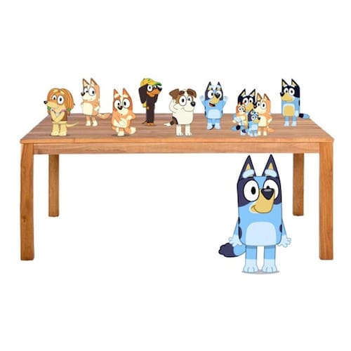Kit Displays De Mesa Grande Bluey Decoração | Ponto