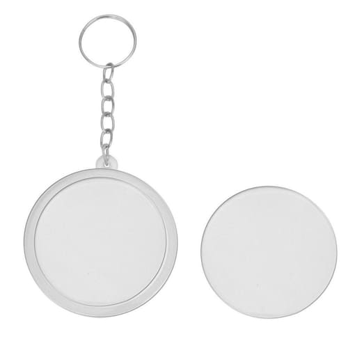 Chaveiro Redondo Acrilico - 100 Unidades | Ponto