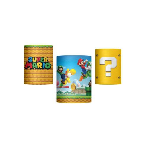 Trio Capas Cilindros Sublimado Super Mario | Ponto