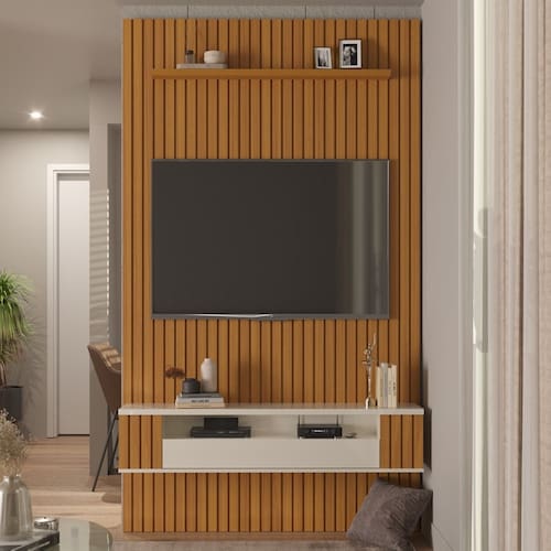 Painel Ripado para TV Até 60 Polegadas | Ponto