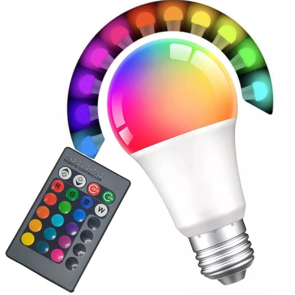 Lampada Led Colorida RGB 16 Cores | Ponto