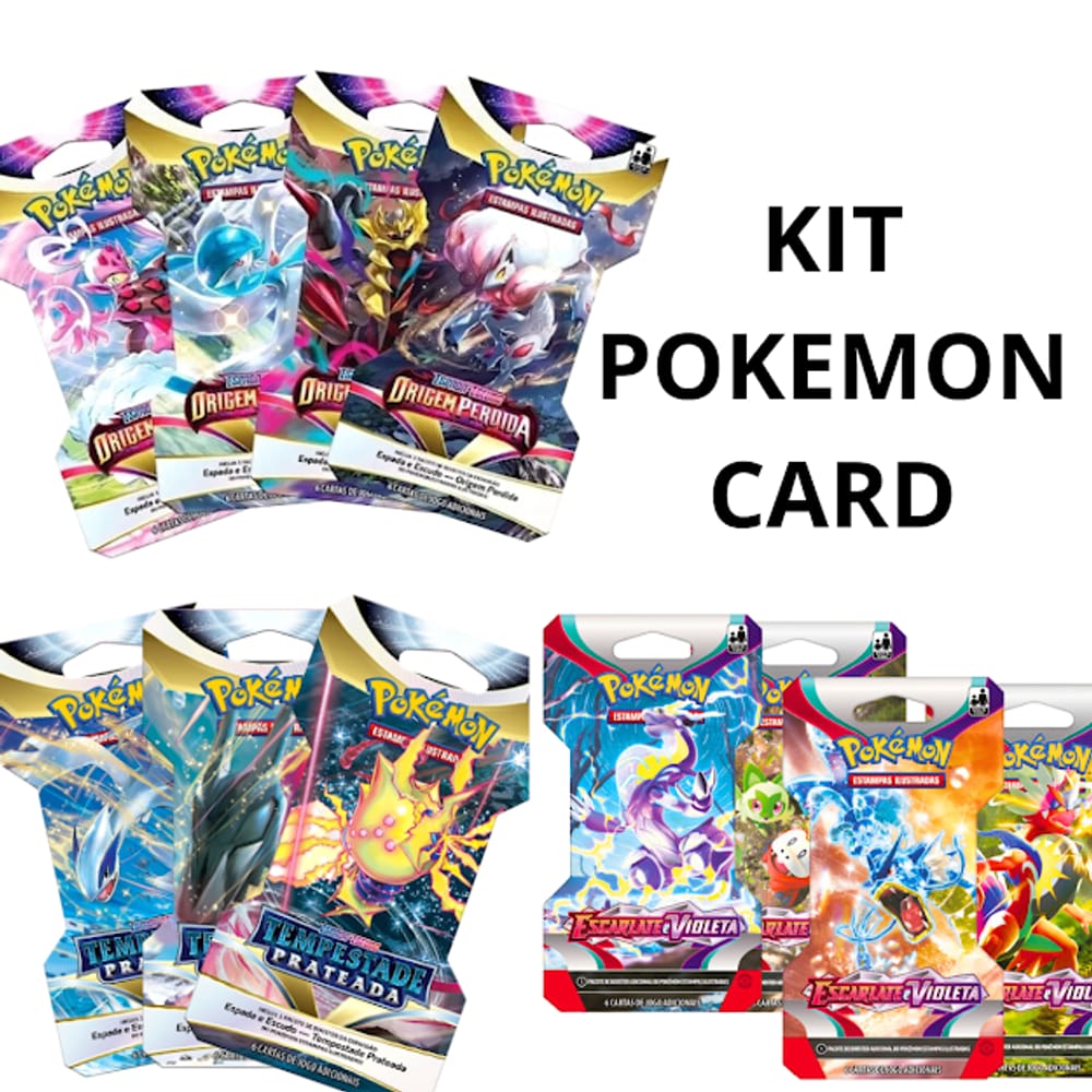 Kit Pokémon Card Blister Unitário 3 Modelos | Ponto