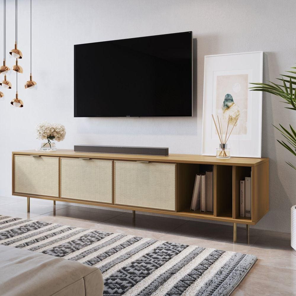 Rack Para TV até 60 Polegadas 3 Gavetas | Ponto