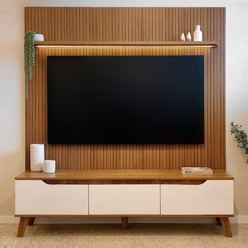 Rack com Painel para TV até 75 Polegadas | Ponto