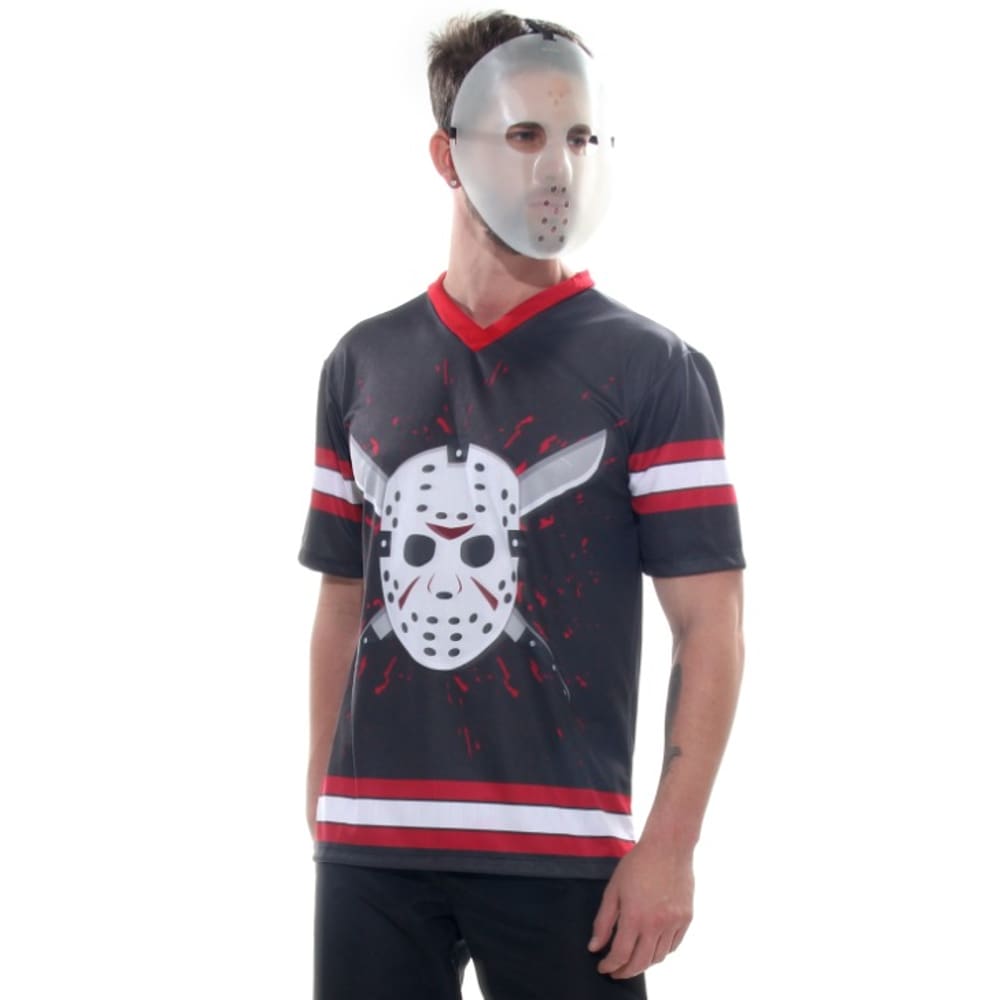 Fantasia Halloween Jason Masculino Adulto Camisa | Ponto