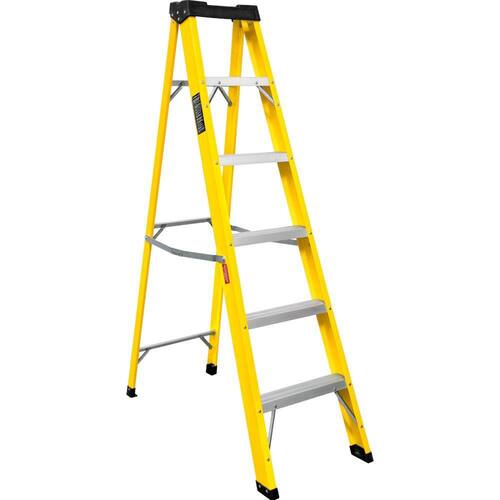 Escada de fibra de vidro 5 degraus + patamar 1,72m | Ponto