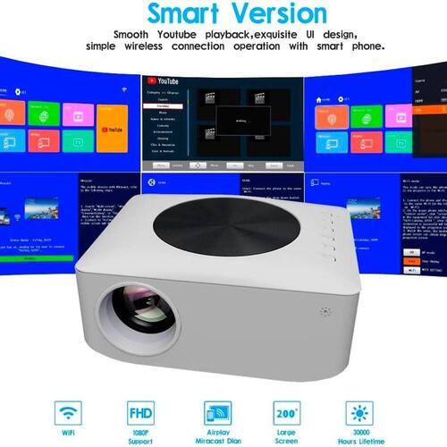 Mini Projetor Led Y2 Wifi Bivolt | Ponto
