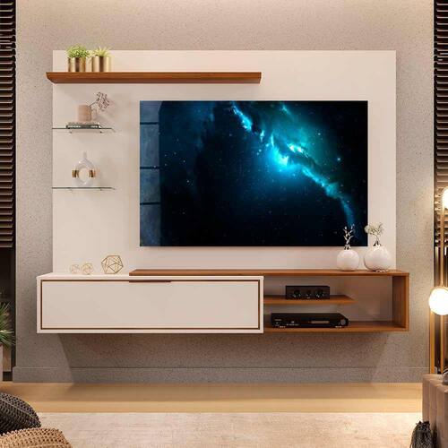 Painel TV Até 60 Polegadas Prateleiras | Ponto