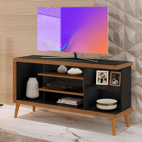 Rack Para Sala TV 55 Polegadas Preto | Ponto