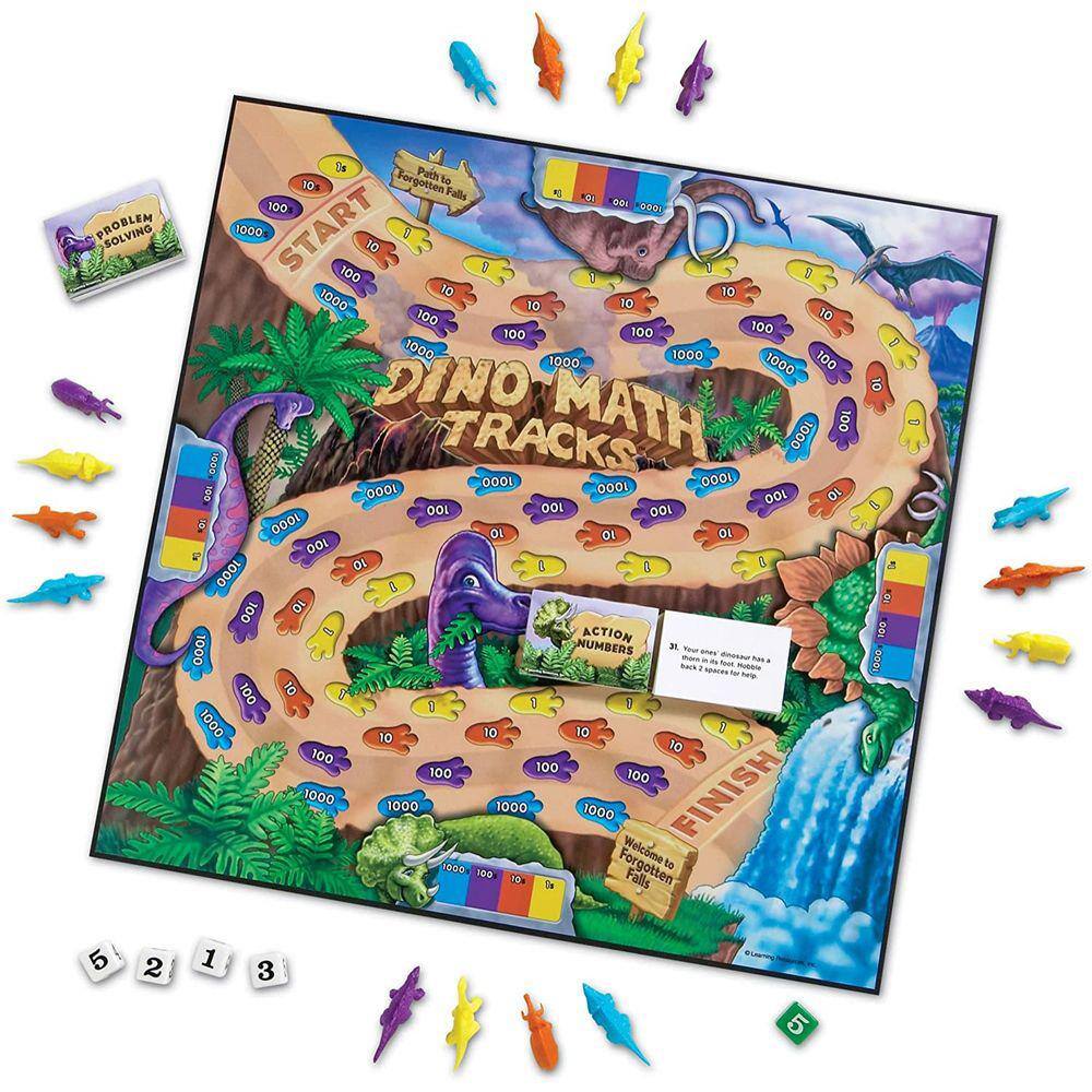 Jogo de matemática de dinossauros, valor posicional, contagem, | Ponto