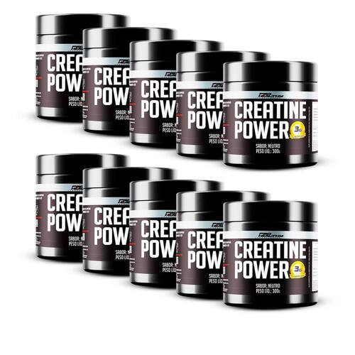 Creatina Power - 10x Potes de 300g - Pro | Ponto