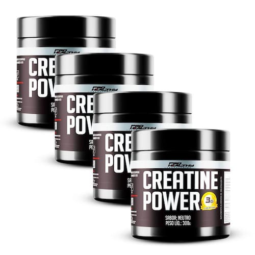 Creatina 300g Power - 4x Potes de 300g | Ponto