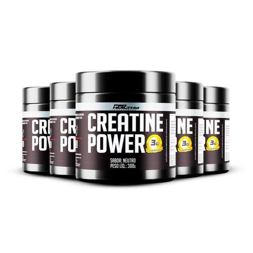 Creatina 300g Power - 5x Potes de 300g | Ponto