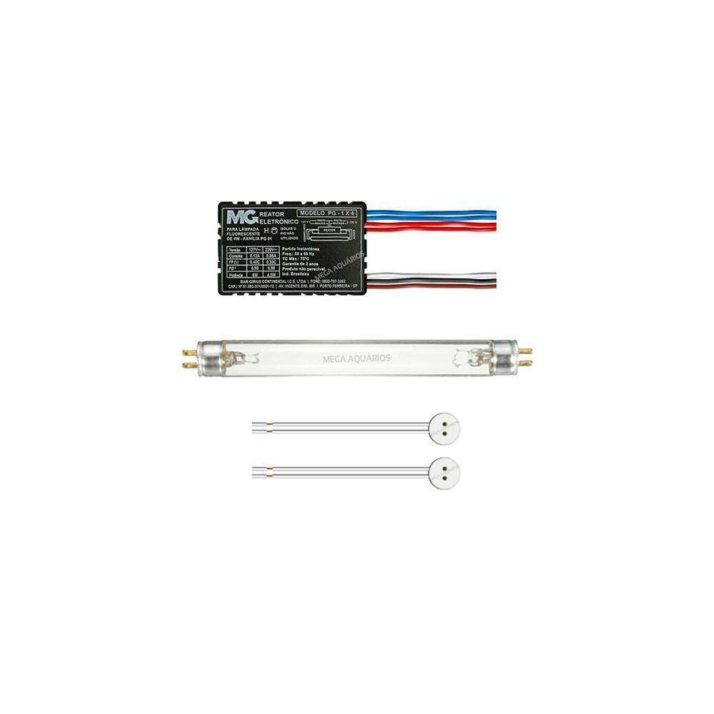 Kit Lâmpada Uv 4W Ultravioleta Tubular | Ponto