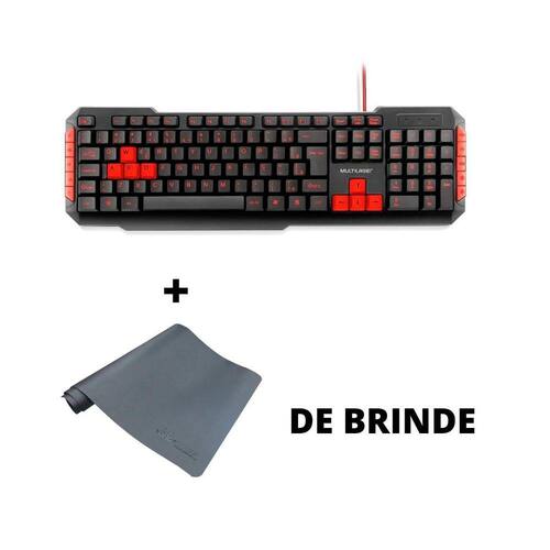 Teclado Teclas Silenciosas Multimídia Qwerty Mousepad | Ponto