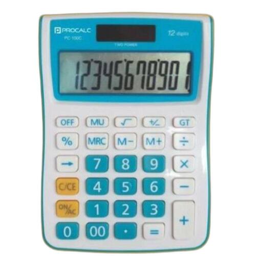 Calculadora De Mesa Escritório Procalc Pc100-Bl 12 | Ponto