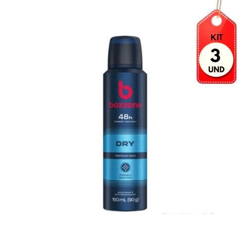Kit C/03 Bozzano Desodorante Antitranspirante Dry | Ponto