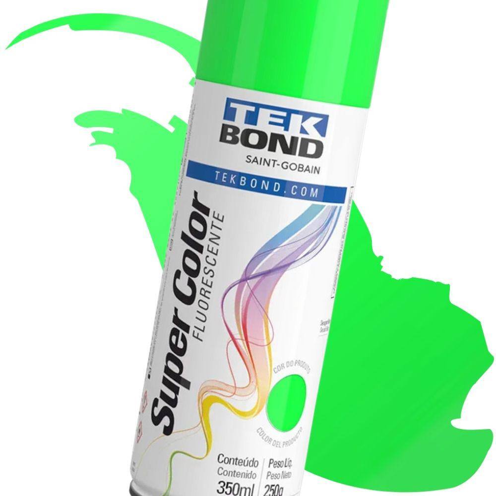 Tinta Spray Super Color Fluorescente Verde | Ponto