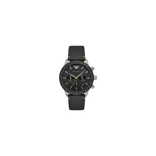 Relógio Masculino AR11325 Preto Couro Cronograph | Ponto