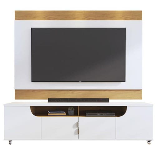 Rack Bancada Santorini com Painel para Tv Suspenso | Ponto