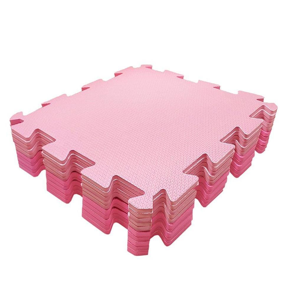 Kit 10 Tatame Infantil EVA Rosa | Ponto