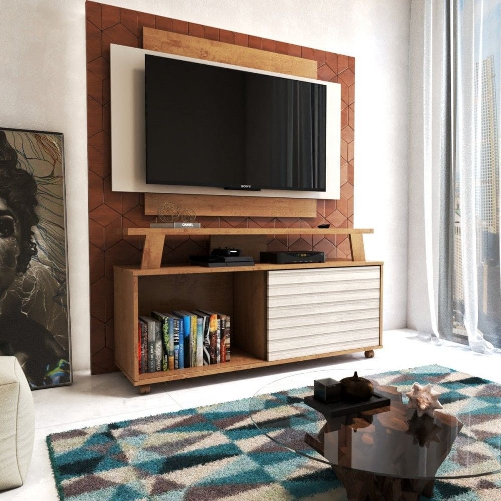 Rack com Painel para TV Até 50 Polegadas | Ponto