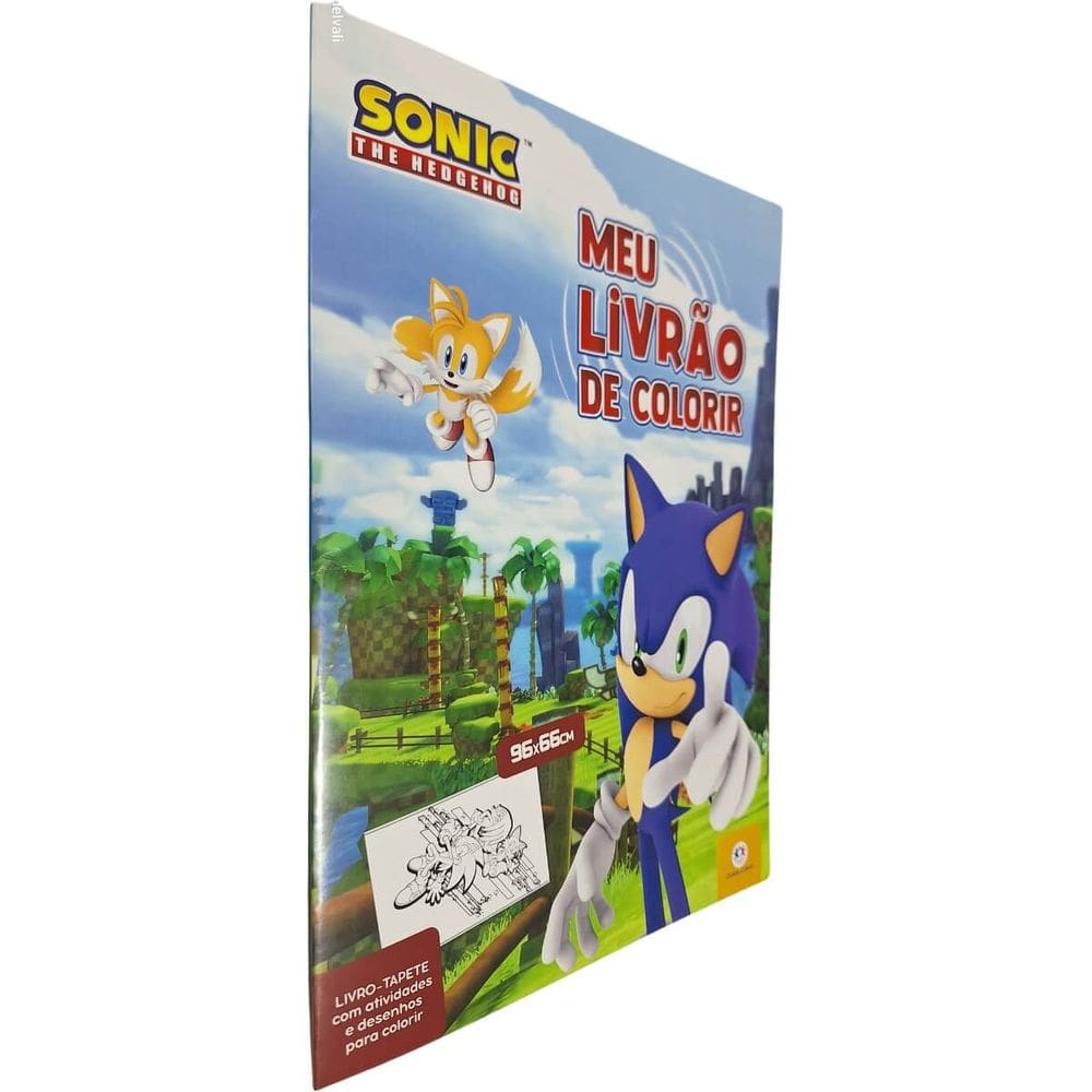Livro Infantil Meu Livrão de Colorir Sonic | Ponto