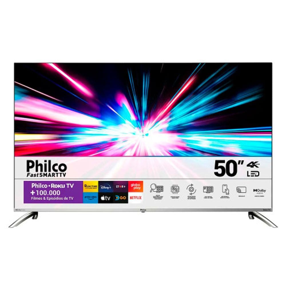 Smart TV Philco 50 Polegadas 4K | Ponto