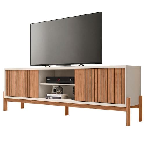 Rack Bancada Ripado Para Tv Até 72 | Ponto