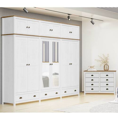 Conjunto Quarto: Guarda-Roupa 12 Portas, Cômoda | Ponto