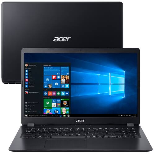 Notebook Acer AMD Ryzen 5-3500U 8GB 1TB 128GB SSD Placa de Vídeo 2GB Tela 15.6” Windows 10 ...