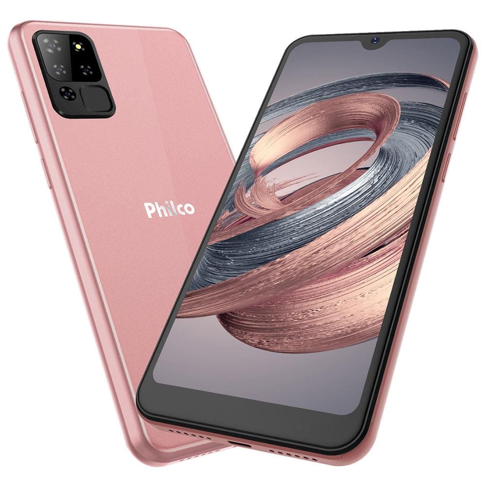 Smartphone Philco Hit P8 Rosé Gold 32GB, 3GB RAM, Tela 6” HD+, Câmera Traseira Android 11 e ...