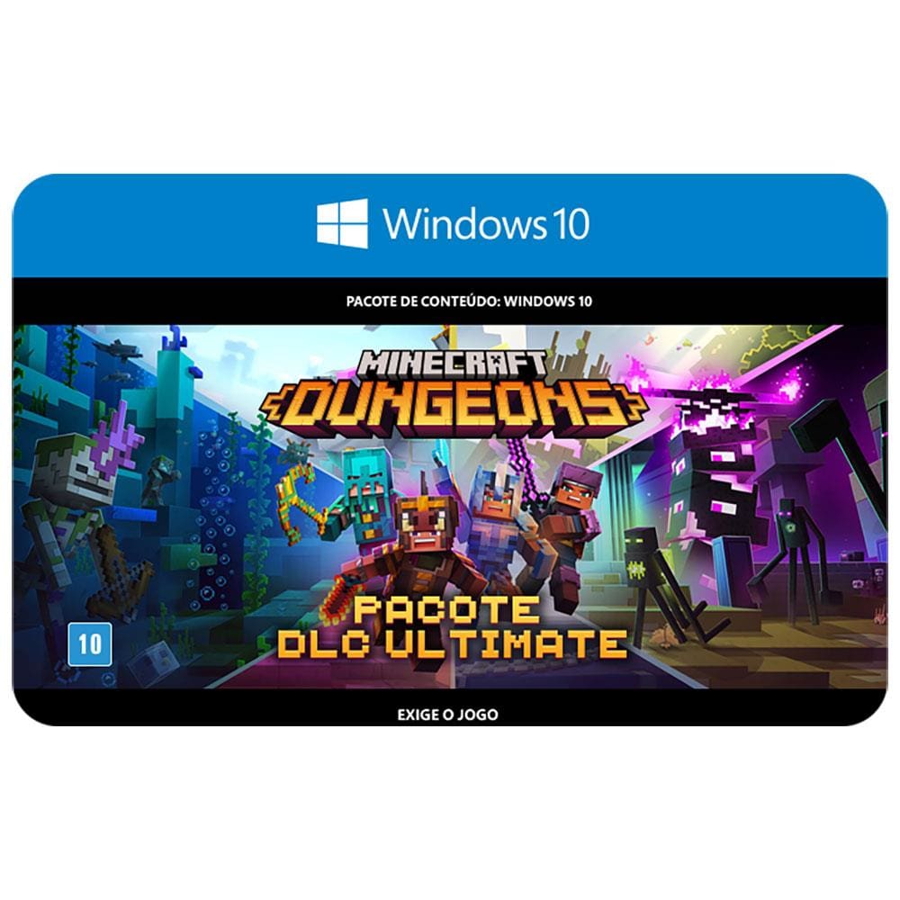 Gift Card Digital Minecraft Dungeons: Ultimate | Ponto