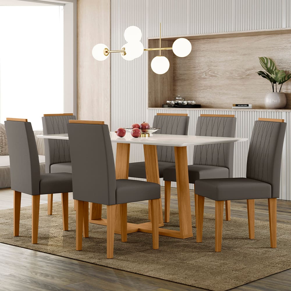 Mesa de Jantar Retangular New Ceval Amsterdam | Ponto